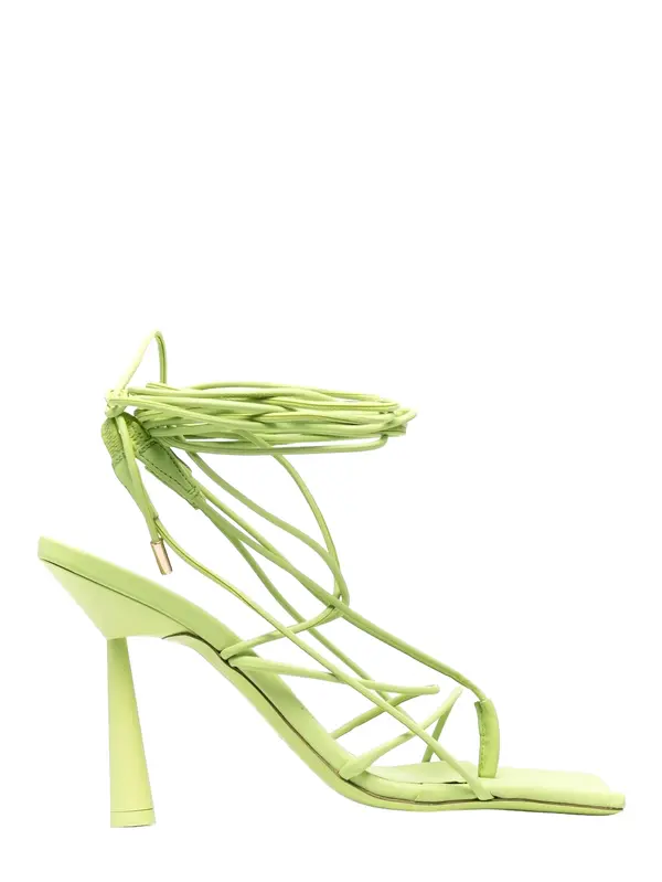 GIABORGHINI Strap-detail Open-toe Sandals - Green