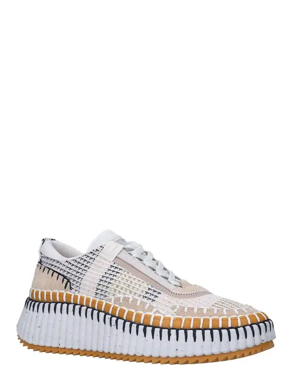 Chloé Nama Runner Sneakers - Beige