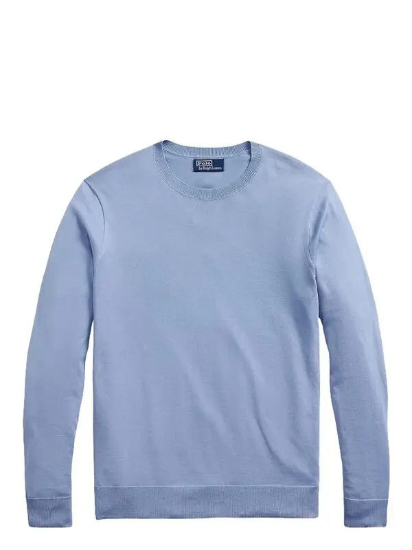Polo Ralph Lauren Cotton Crewneck Sweater - Chambray Blue