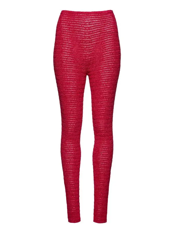 Magda Butrym High-waisted Crochet Pants - Pink