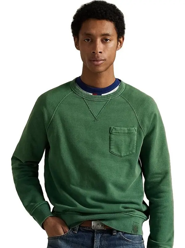 Ralph Lauren Garment-dyed Fleece Sweatshirt - Washed Forest