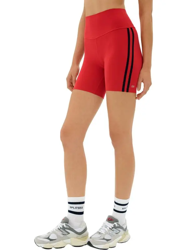 Splits59 Ella High-waist Airweight Short - Pirate Red/indigo