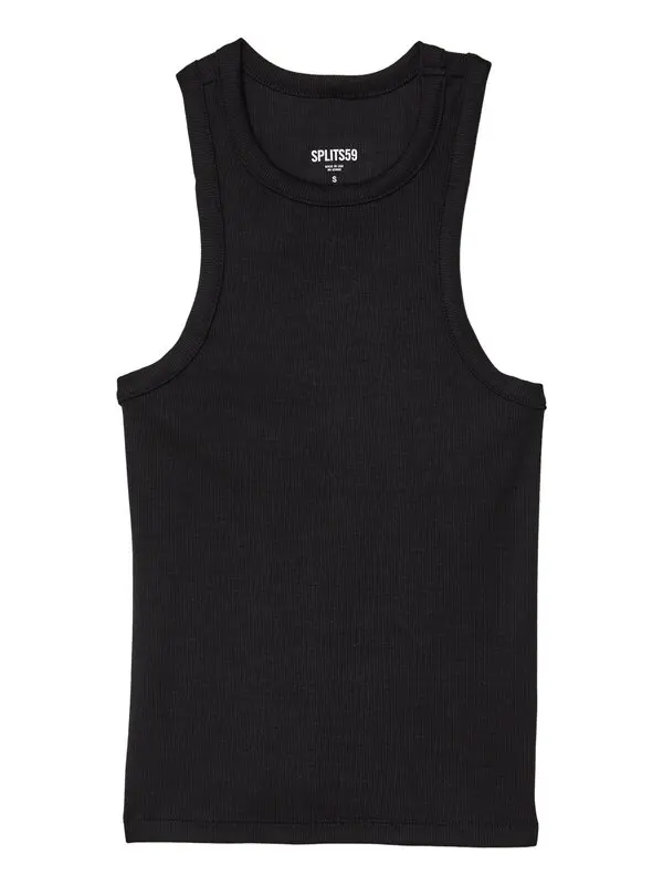 Splits59 Kiki Ribbed Tank - Black