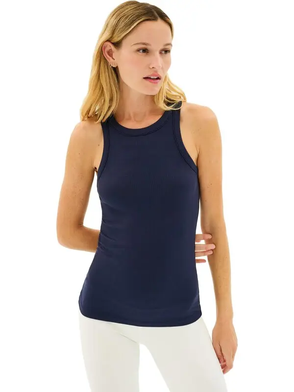 Splits59 Kiki Ribbed Tank - Indigo