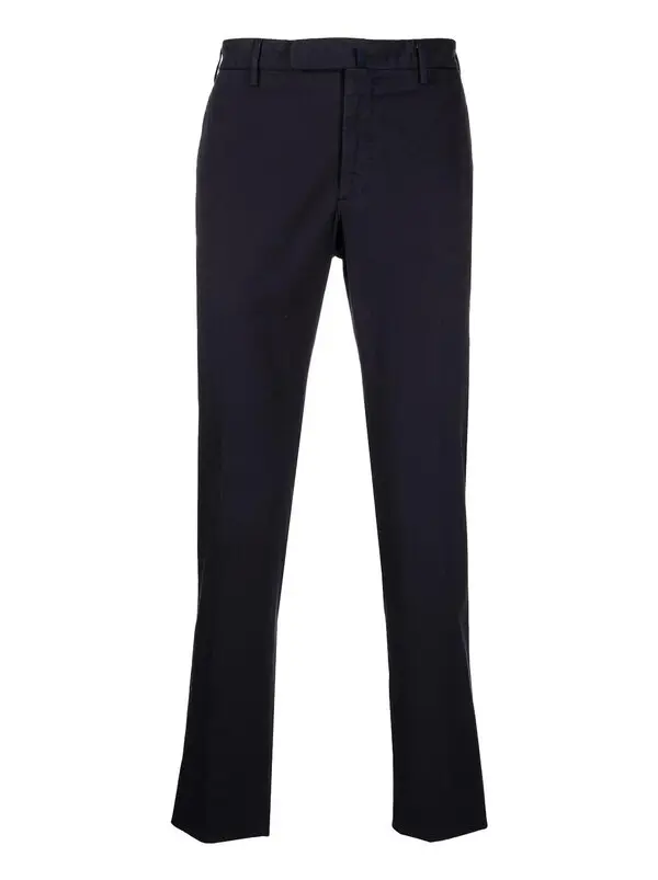 Incotex Tailored-cut Cotton Trousers - Blue