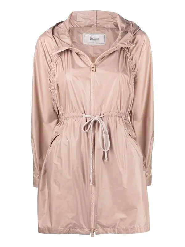 Herno Drawstring-waist Hooded Jacket - Neutrals