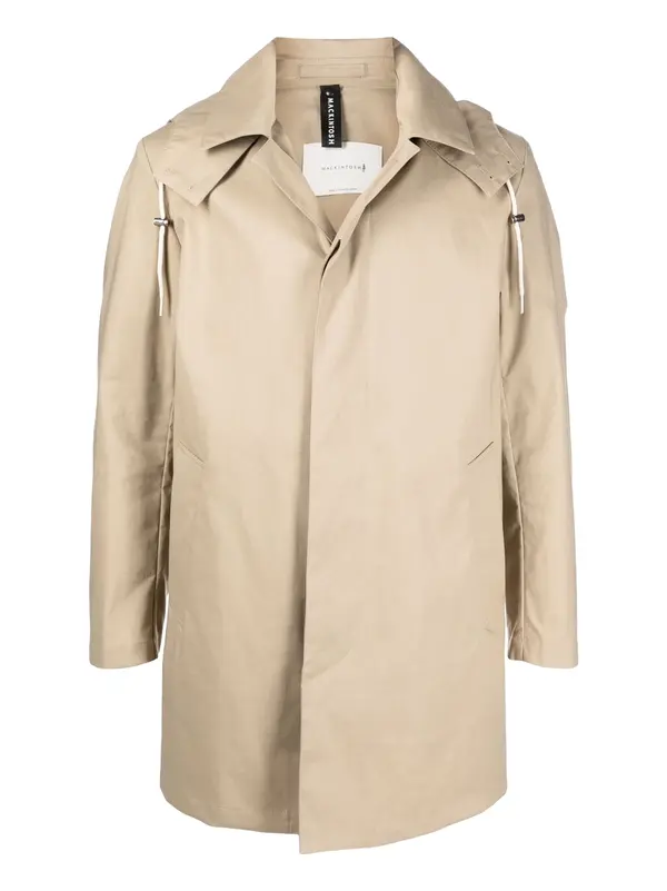 Mackintosh Cambridge Short Hooded Coat - Neutrals
