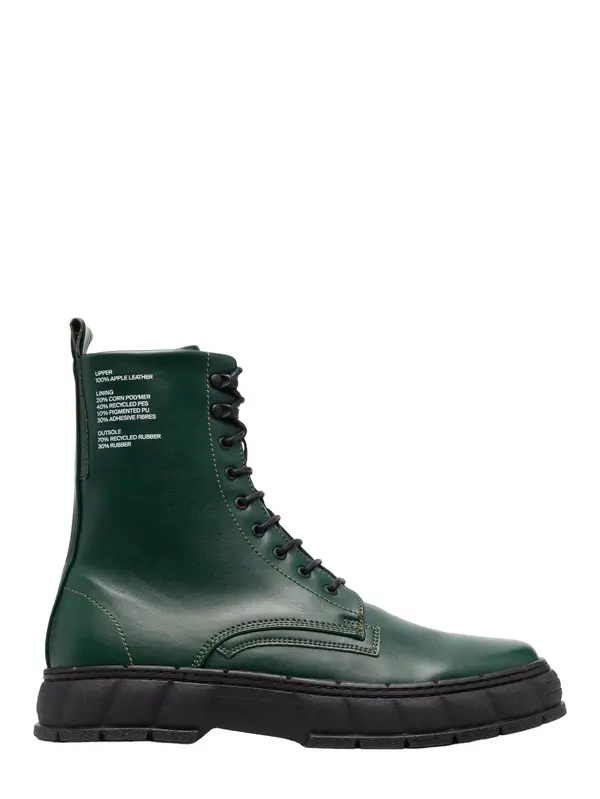 VIRON Logo-print Ankle Boots - Green