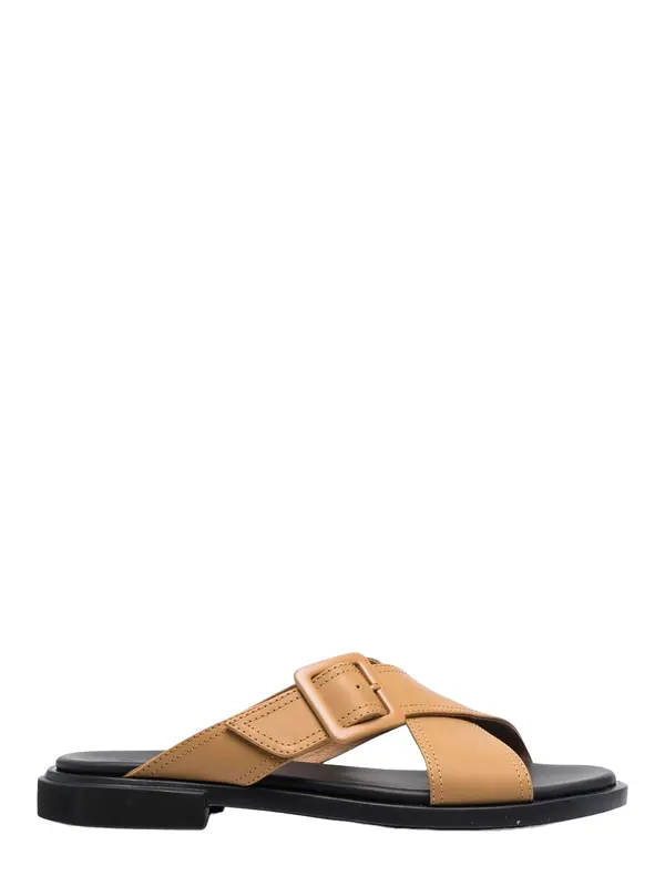 Camper Edy Leather Sandals - Brown