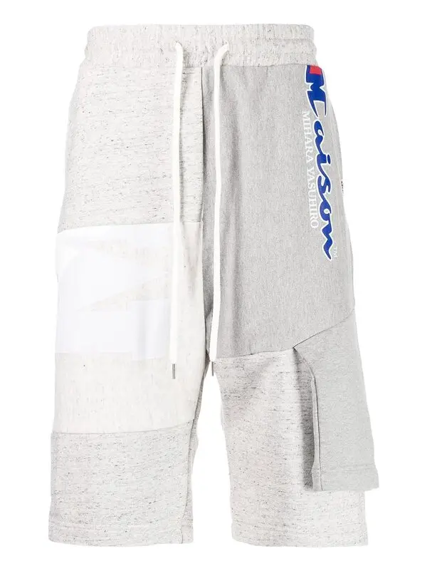 Mihara Yasuhiro Reconstructed Panelled Shorts - Grey