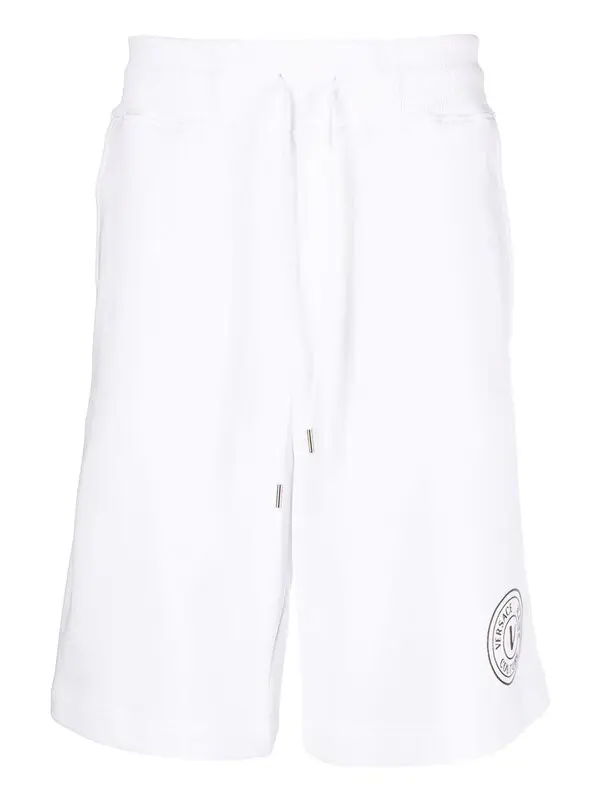Versace Knee-length Cotton Shorts - White