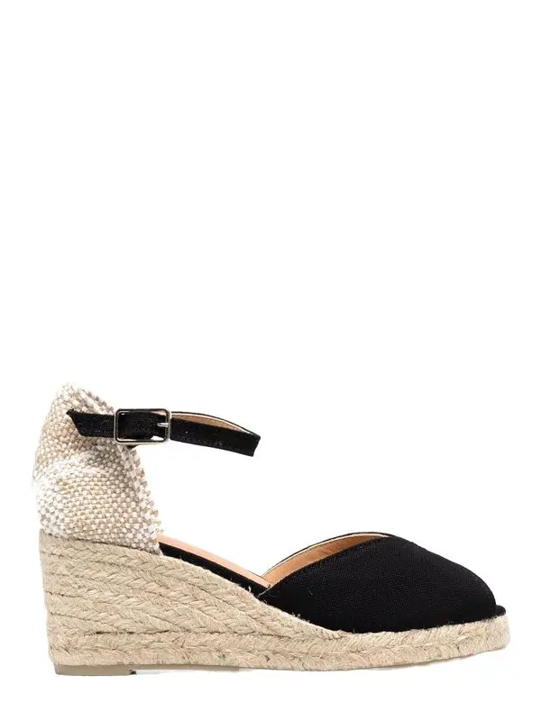 CastaÑer 70mm Bianca Espadrilles - Black