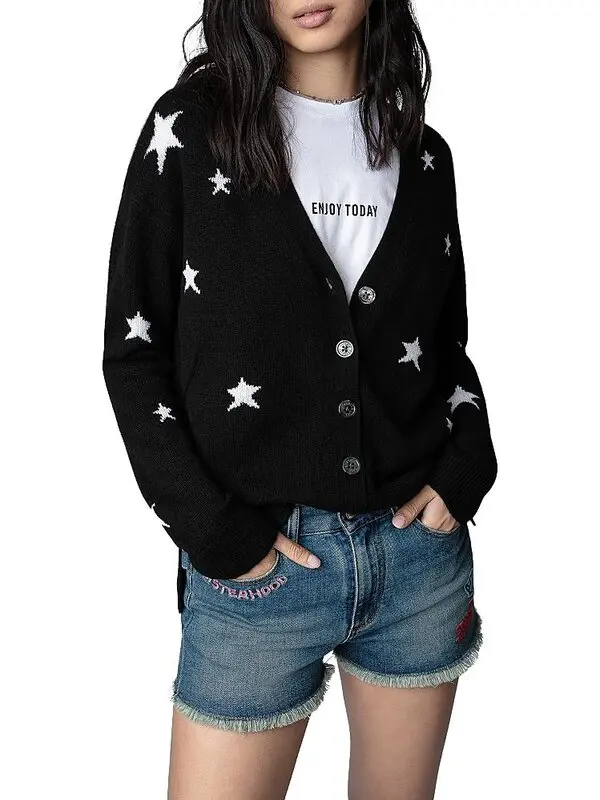 Zadig&Voltaire Mirka Star Print Sweater - Noir