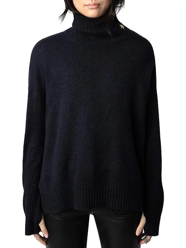Zadig&Voltaire Star Button Sweater - Encre
