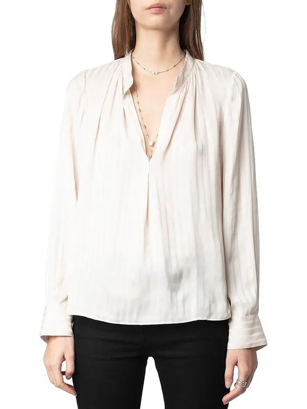 Zadig&Voltaire Tink Satin Blouse - Pearly