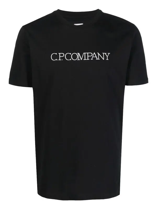 C.P. COMPANY Logo-print T-shirt - Black
