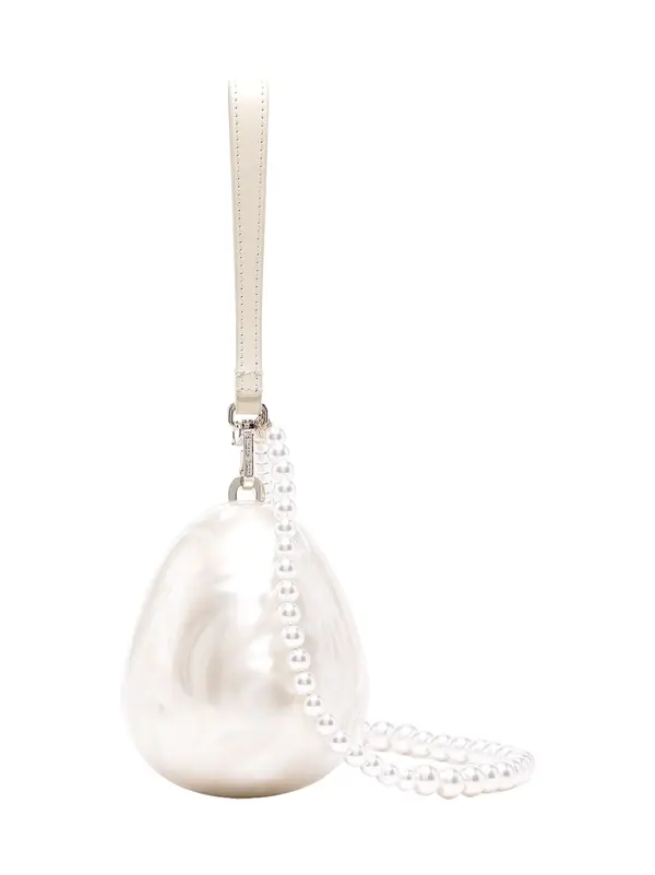 Simone Rocha Micro Egg Shoulder Bag - White