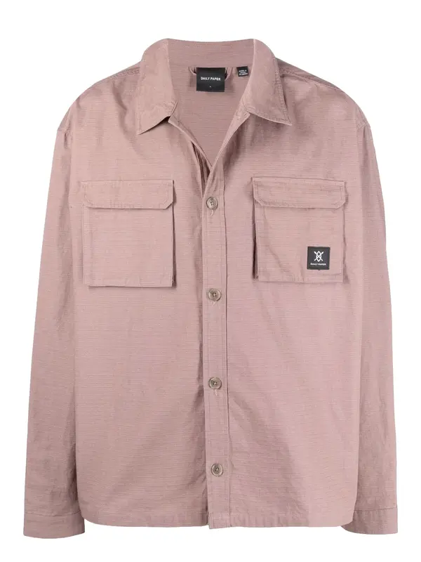 DAILY PAPER Marlon Oversized Shirt Jacket - Neutrals