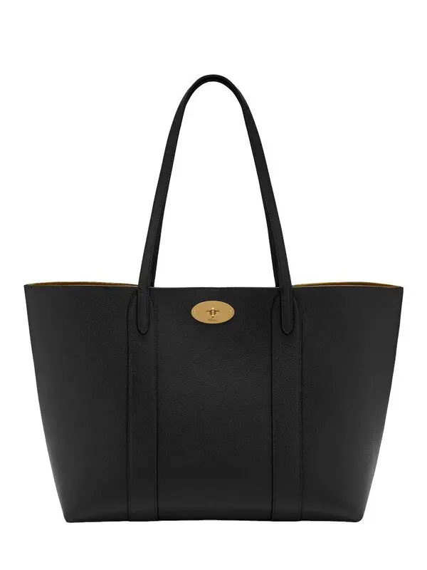 Mulberry Bayswater Leather Tote - Black/oak