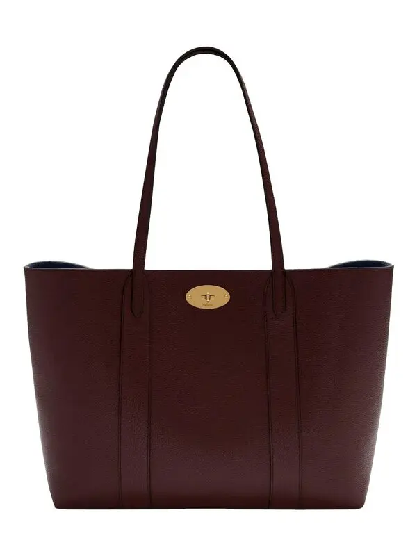 Mulberry Bayswater Leather Tote - Burgundy-oxford Blue