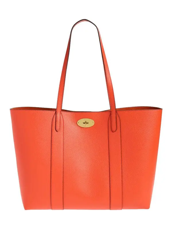 Mulberry Bayswater Leather Tote - Coral Orange