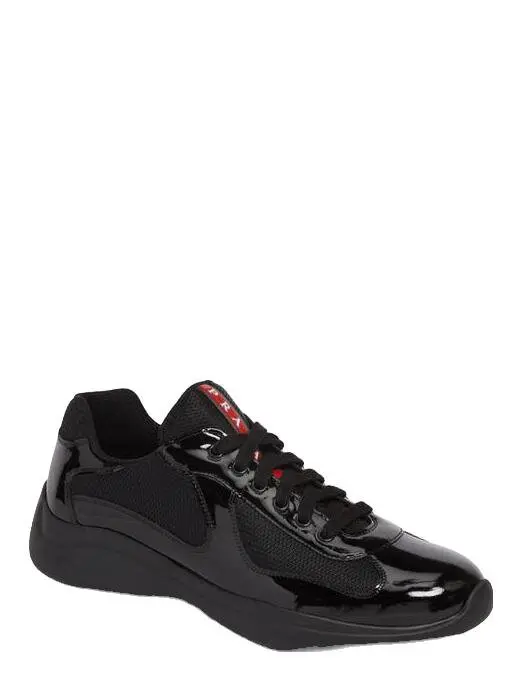 Prada America’s Cup Leather Sneakers - Nero