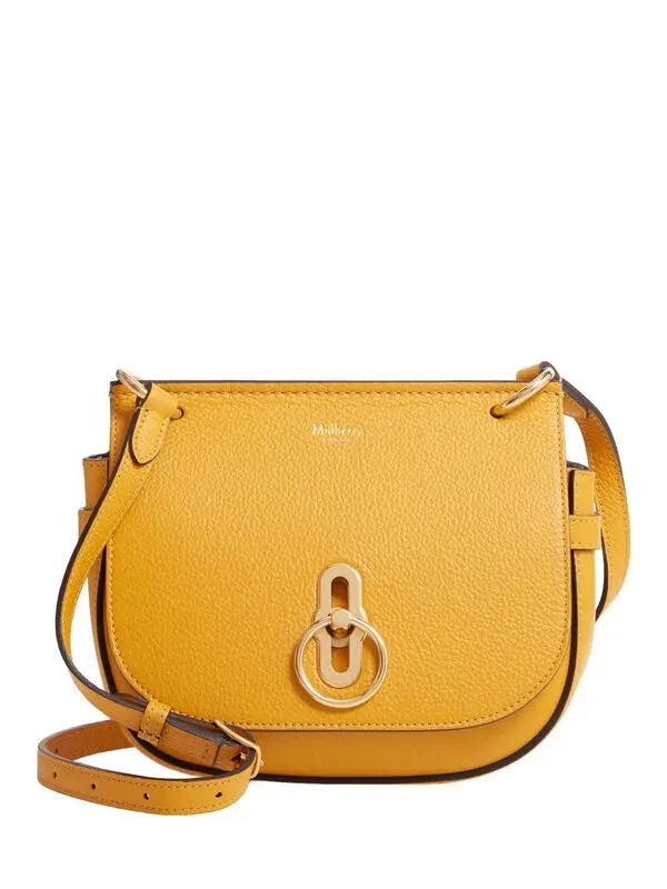 Mulberry Small Amberley Leather Satchel - Deep Amber