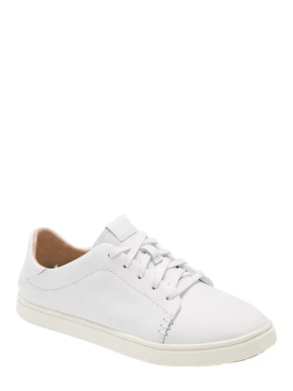 Olukai Pehuea Li 'ili Convertible Sneaker - White/white Leather