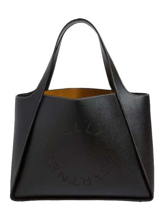 Stella McCartney Perforated Logo Tote - 1000 - Black