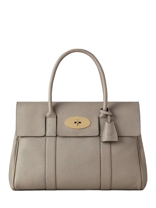 Mulberry Bayswater Leather Satchel - Cashmere Taupe