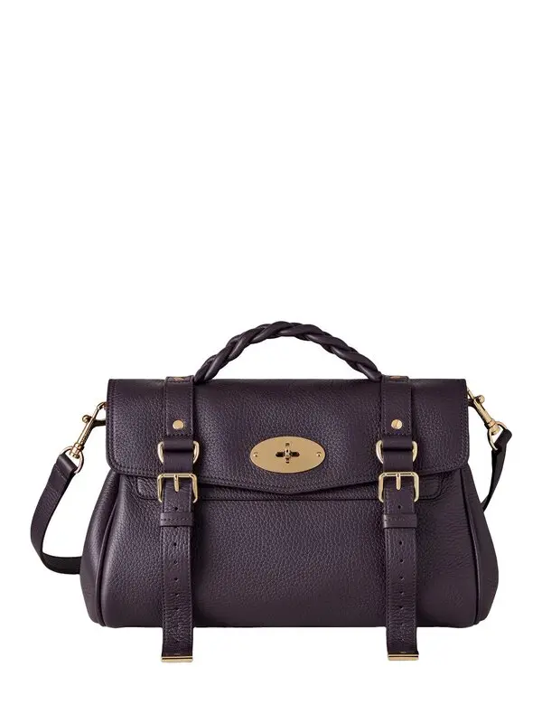 Mulberry Alexa Leather Satchel - Deep Aubergine