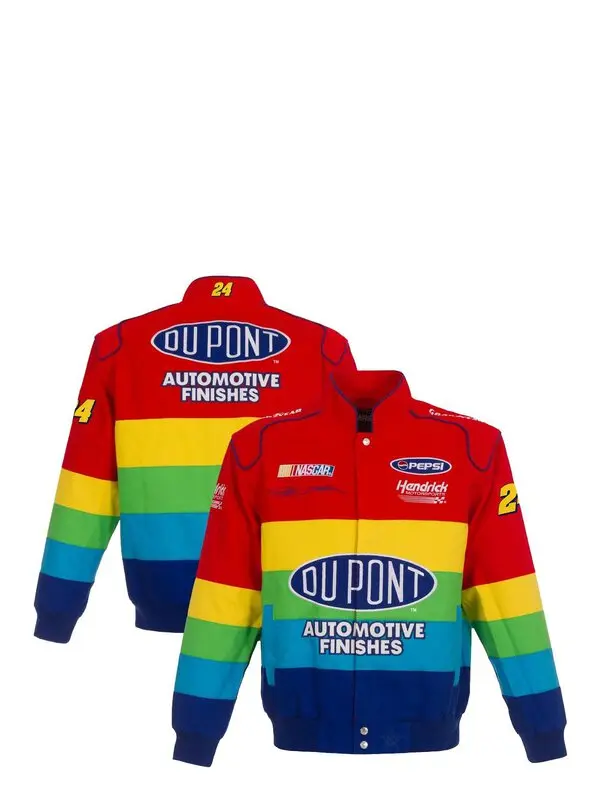 JH DESIGN Jeff Gordon Twill Uniform Full-snap Jacket - Red