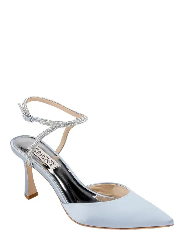 Badgley Mischka Kamilah Ankle Strap Pump - Az Blu Sat
