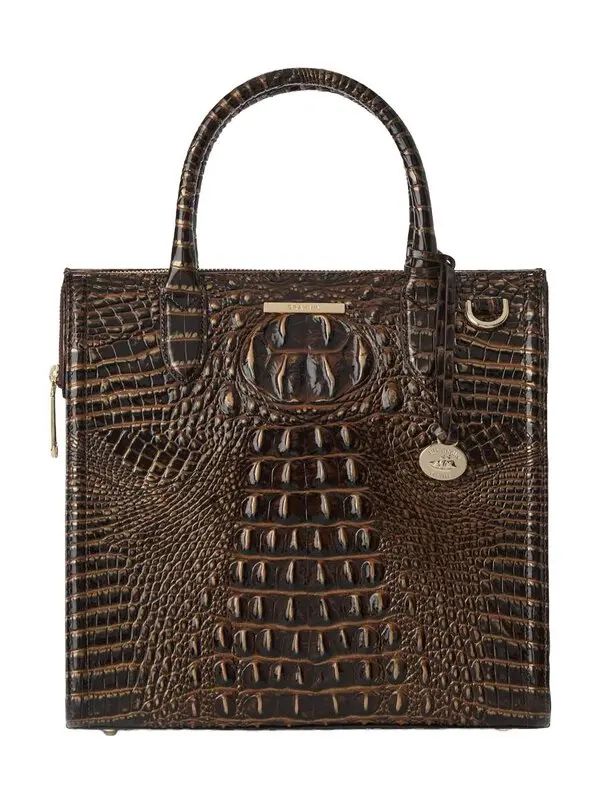 Brahmin Caroline Satchel - Chocolate Melbourne