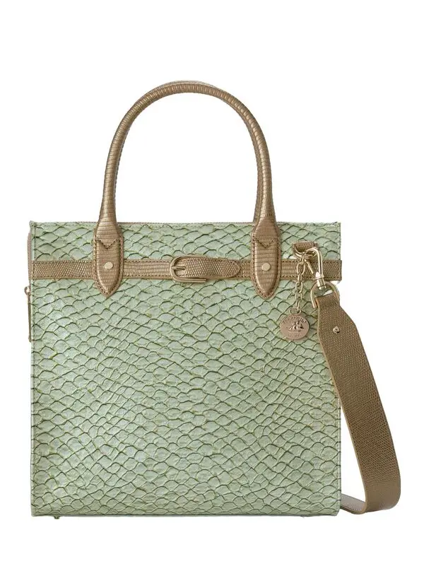 Brahmin Caroline Satchel - Mint Novella