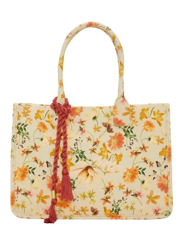 Vince Camuto Orla Canvas Tote - Panna Creme Floral