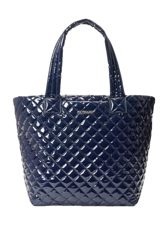 Mz Wallace Medium Metro Deluxe Tote - Navy Lacquer