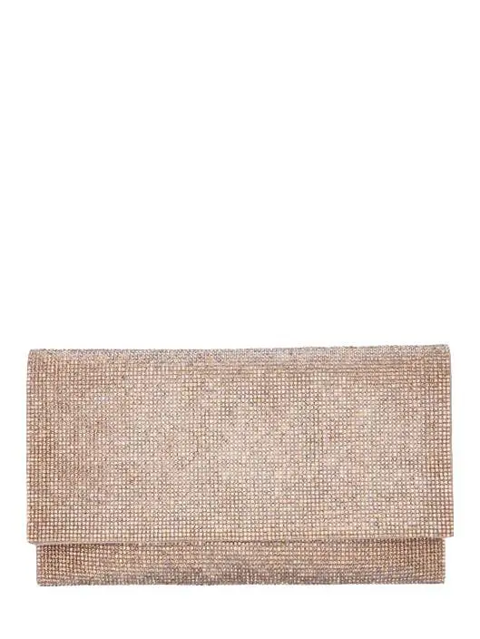 Nina Crystal Clutch - Gold
