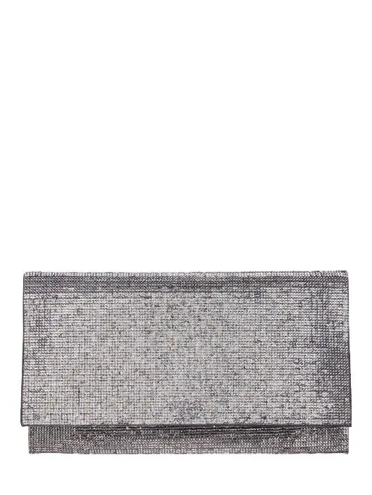 Nina Crystal Clutch - Gunmetal
