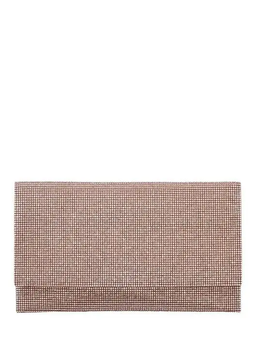 Nina Crystal Clutch - Honey