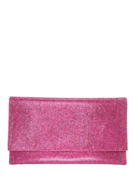 Nina Crystal Clutch - Ultra Pink