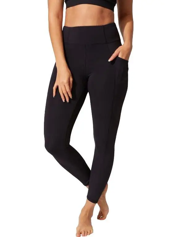 THREADS 4 THOUGHT Rita High Waist Pocket Leggings - Jet Black