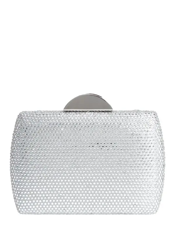 Nina Pacey Crystal Minaudière - Silver