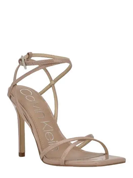 Calvin Klein Tegin Strappy Sandals - Light Natural 110