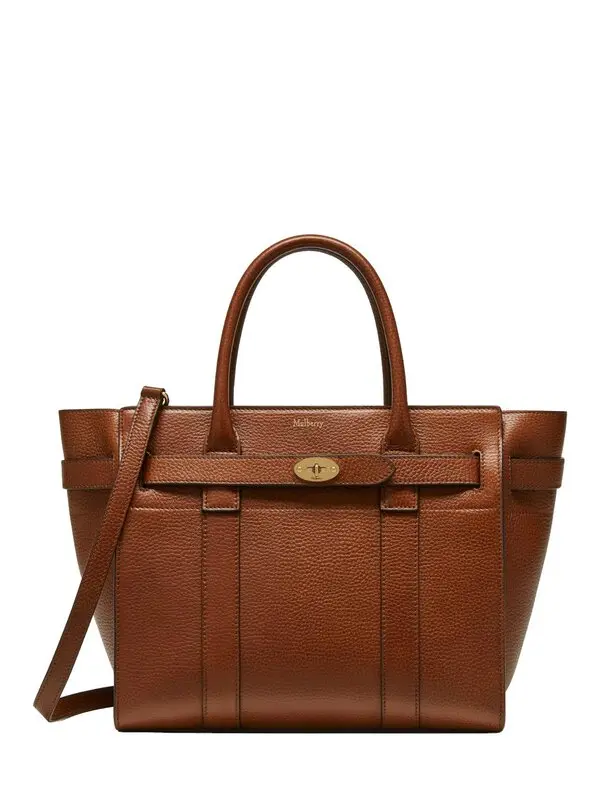 Mulberry Small Zipped Bayswater Leather Satchel - Oak
