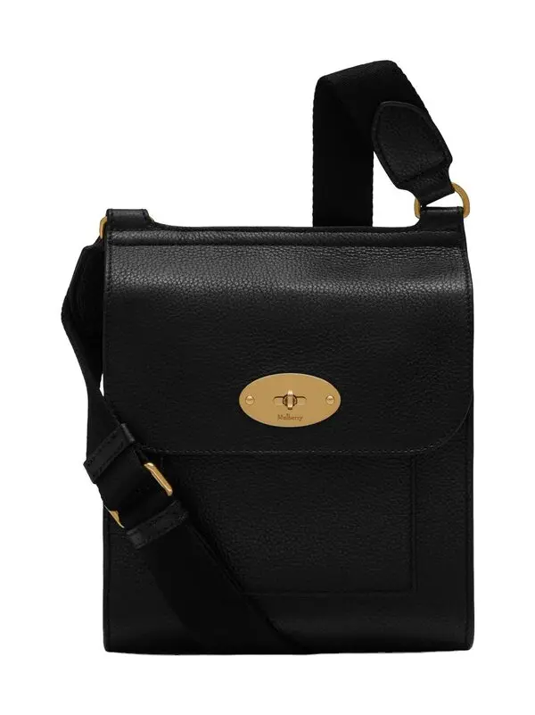 Mulberry Small Antony Leather Crossbody Bag - A100 Black