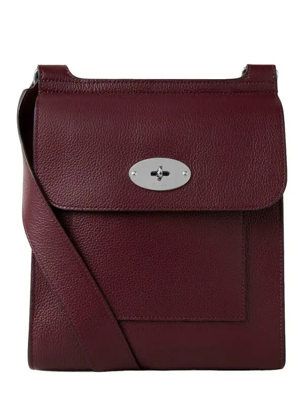 Mulberry Small Antony Leather Crossbody Bag - Black Cherry