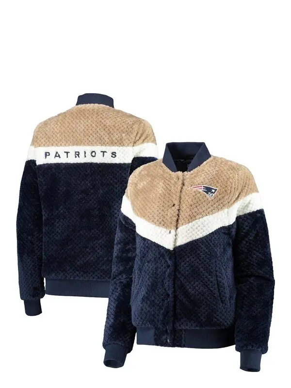 G-III 4HER BY CARL BANKS Full-snap Sherpa Jacket - Navy