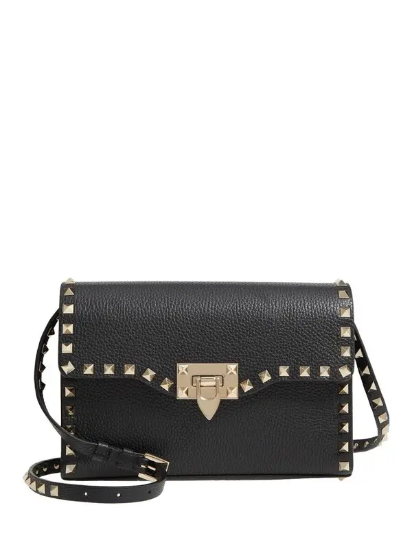 Valentino Garavani Rockstud Shoulder Bag - 0no Black