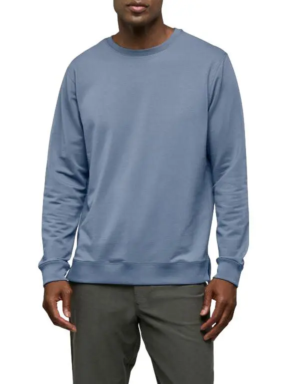 CUTS Hyperloop Split Hem Crewneck Sweatshirt - Cadet Blue